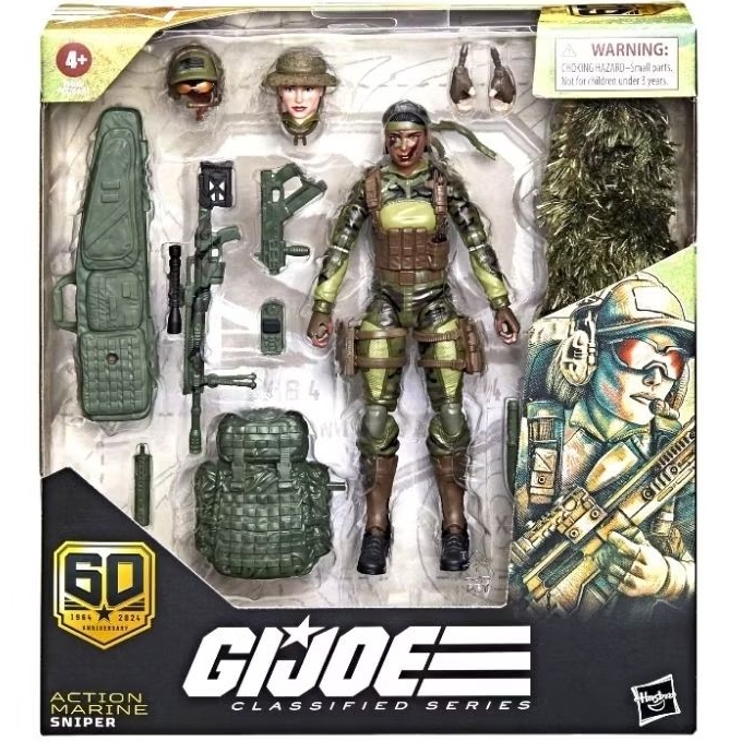 G.I. Joe Classified Series Marine Sniper HALO High Altitude Low Opening ...