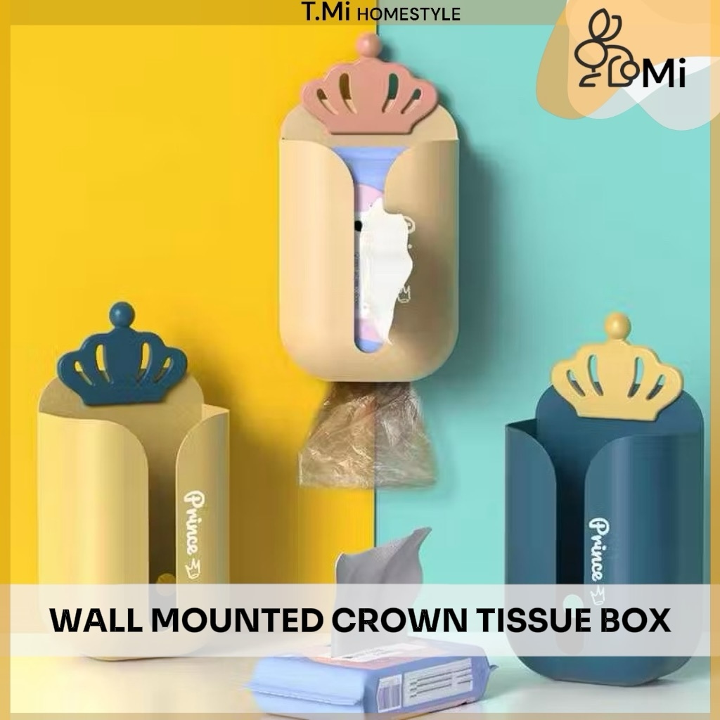 TMi Rack Kitchen Paper Storage Box Wall-Mounted Crown Paper Towel ...