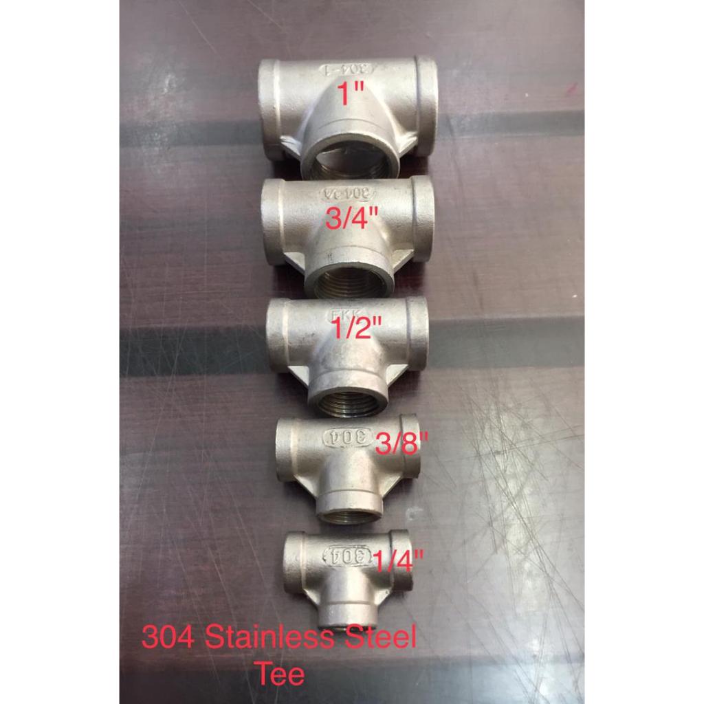 SUS304 Stainless Steel TEE / Connector Tee / Fitting SUS304 | Shopee Malaysia