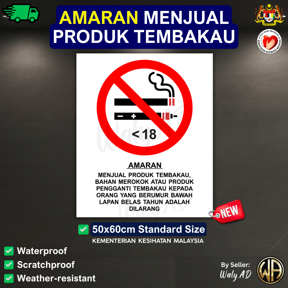 [Terkini] Amaran Menjual Papan Tanda Acrylic Signage Standard ...