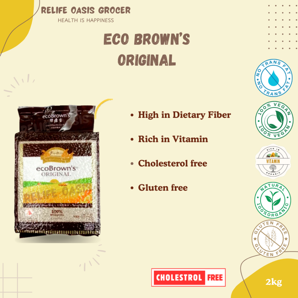 EcoBrown's Original [High Fiber/Rich In Vitamin/Cholesterol Free/Gluten ...