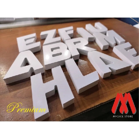 Custom 3d wording pvc foam huruf timbul 3 dimensi, pvc foam cnc router ...