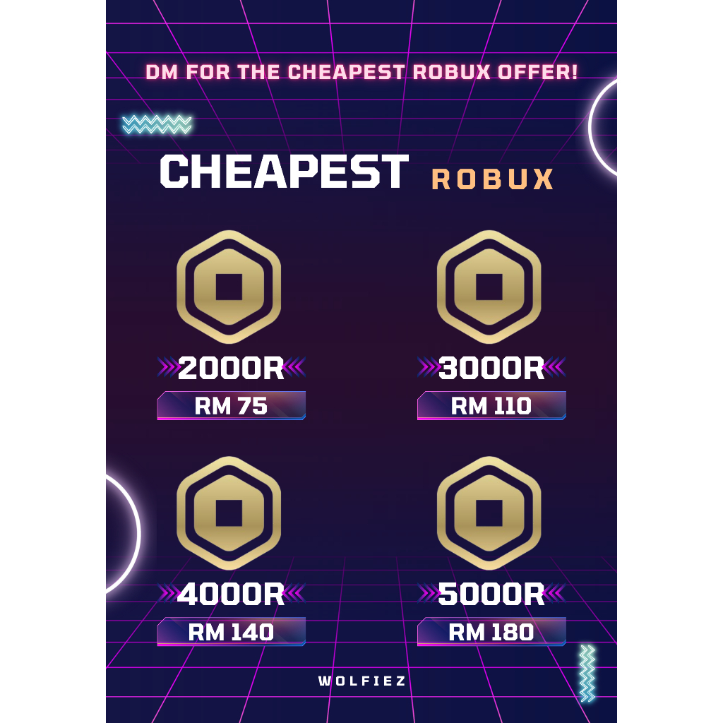 Ro.blox robux CHEAPEST STORE!! TAX COVERED! 2000-5000 toy | Shopee Malaysia