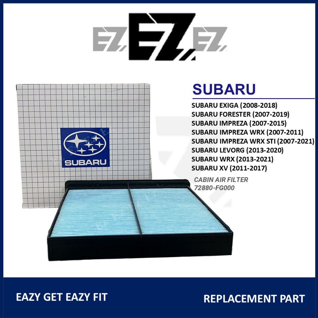 72880-FG000 - CABIN AIR FILTER FOR SUBARU EXIGA FORESTER IMPREZA LEVORG ...