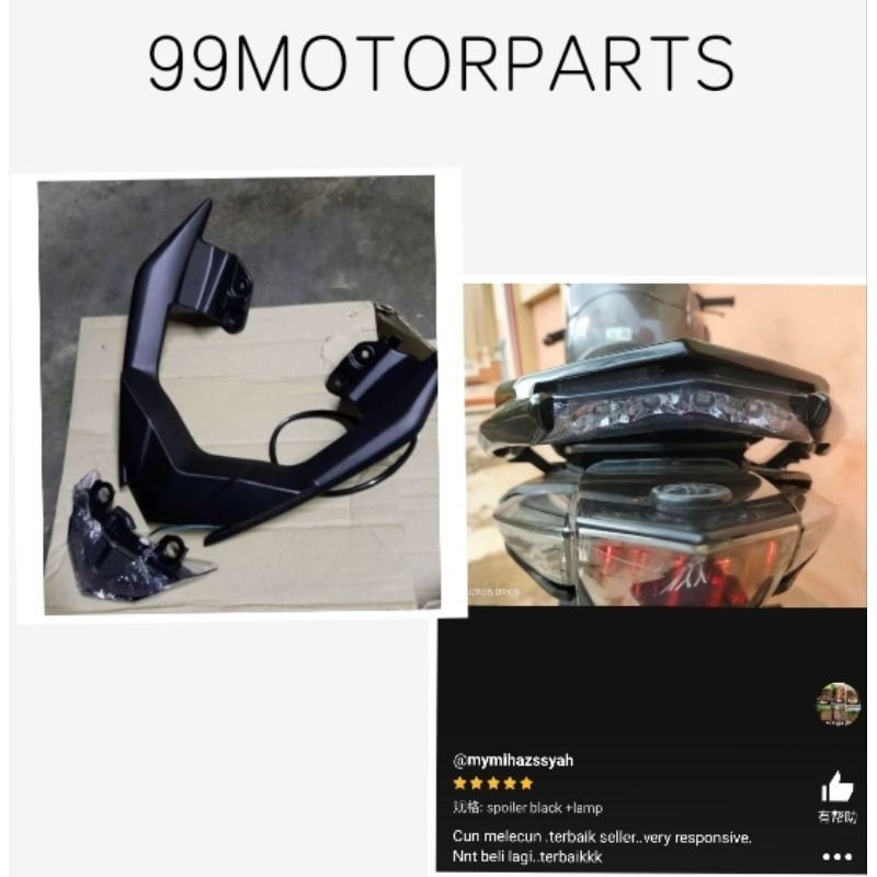 READY STOK PNP yamaha LC135 V2 V3 v4 v5 v6 LC 135 SPOILER L-BAR SEAT ...