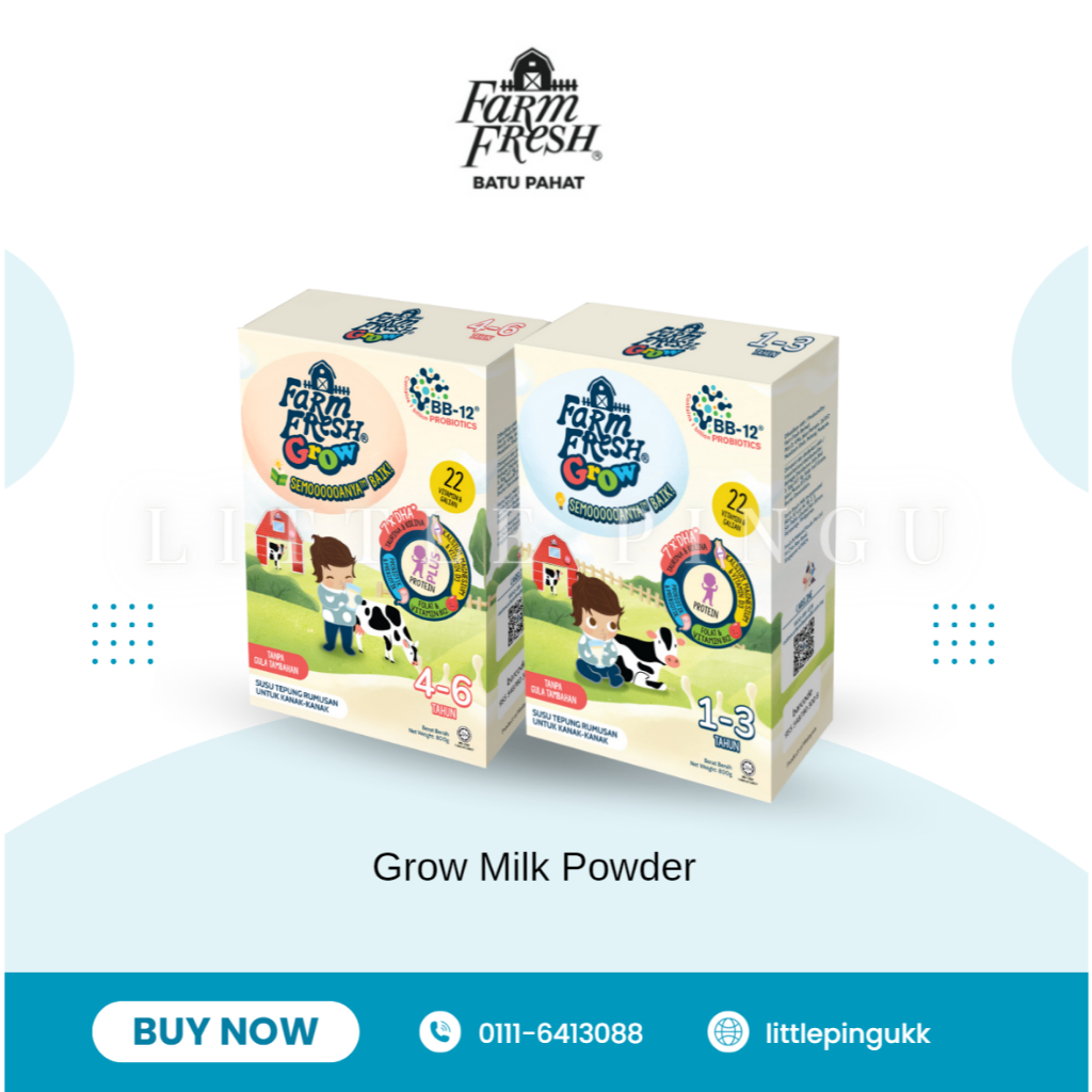 Farm Fresh Grow Milk Powder 800g 1-3year/4-6year | Shopee Malaysia