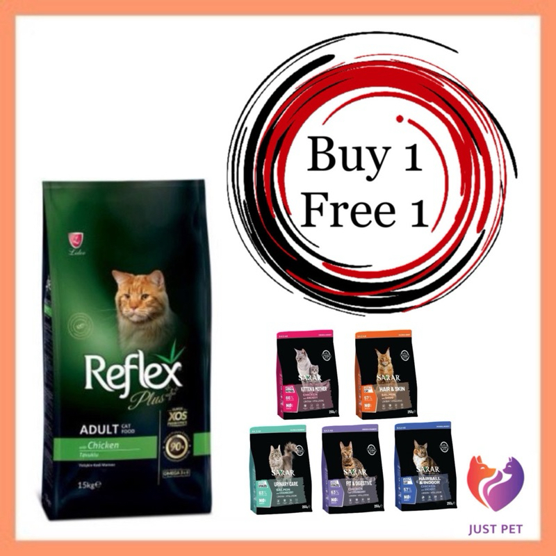 [FREE SARAR 250G + BOX PACKAGING] Reflex Plus Cat Food 15kg | Shopee Malaysia