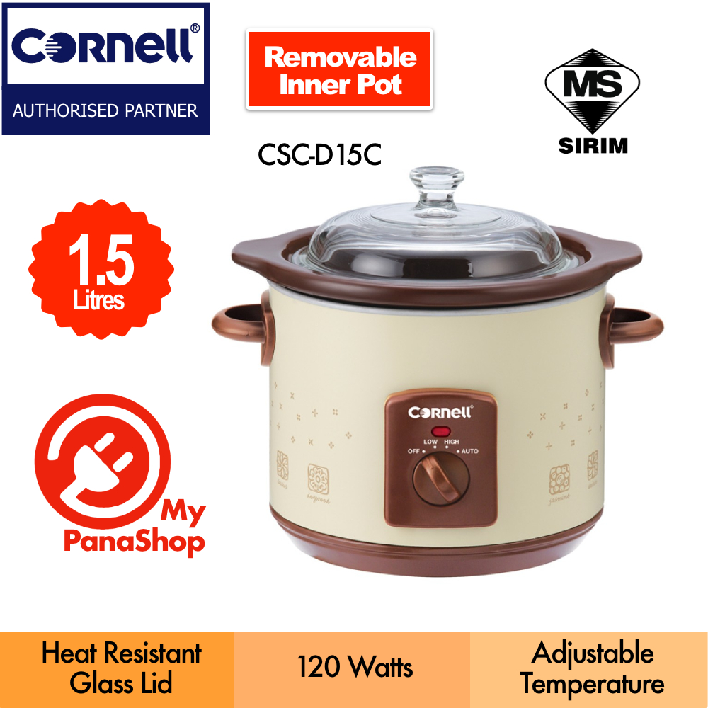 Cornell/Faber Slow Cooker ( 1.5L ) CSC-D15C / FSC-150BK | Shopee Malaysia