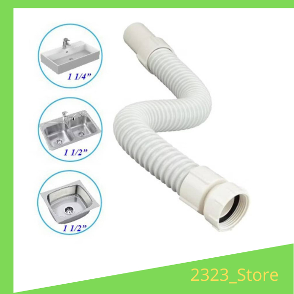 Flexible unitrap hose 11/4” (white basin toilet) , 11/2” (kitchen sink ...