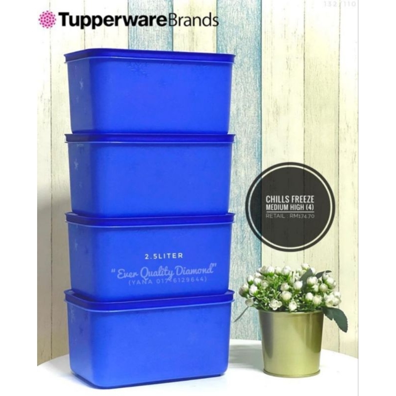 Tupperware CHILL Freeze Medium High 2. 5 Liter 1 pc | Shopee Malaysia