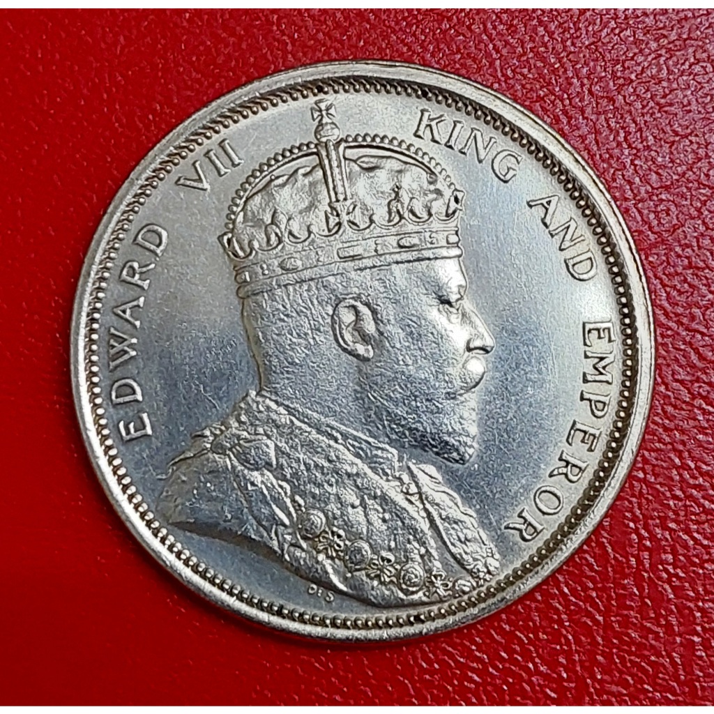 King and Emperor Edward VII - 1904 - 37mm Rare & older coin 国王爱德华七世 ...