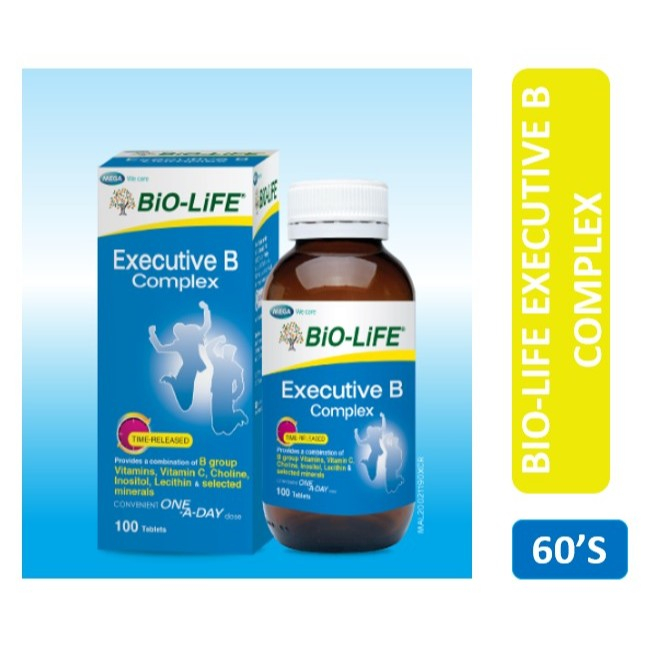 BiO-LiFE EXECUTIVE B COMPLEX TABLET 100's ( EXP 02/11/2025 ) | Shopee ...