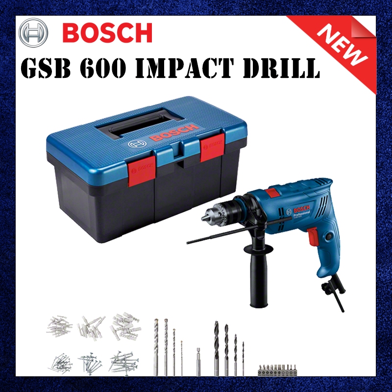 BOSCH GSB 600 GSB600 13MM Professional Impact Drill 博世冲击电钻 06011A03F0 ...