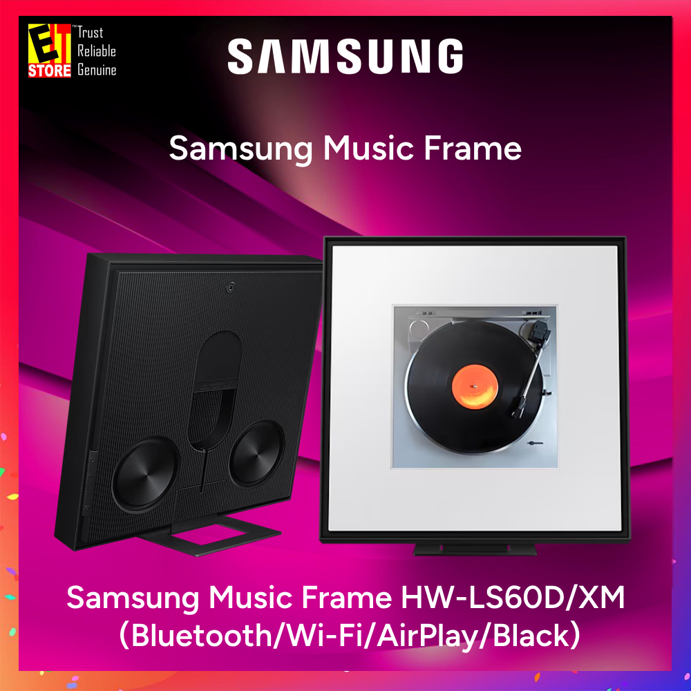 Samsung Music Frame HW-LS60D/XM (Bluetooth/Wi-Fi/AirPlay/Black ...