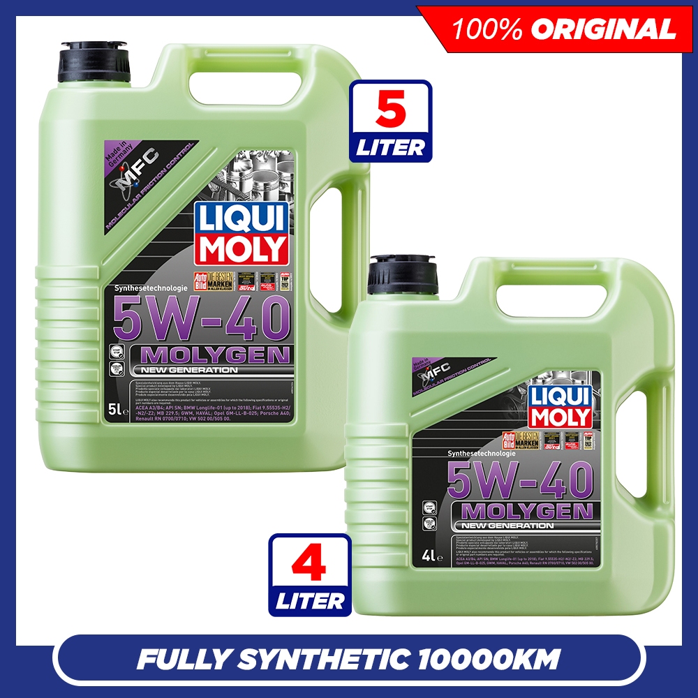 LIQUI MOLY MOLYGEN 5W40 Fully Synthetic Engine Oil (5L/4L) NEW ...