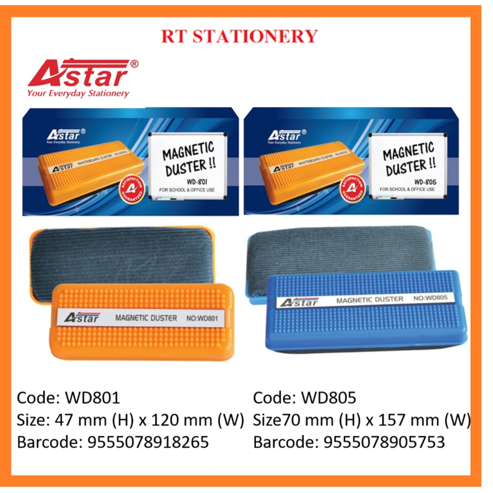 Astar Whiteboard Magnetic Eraser Duster WD805/ WD801 | Shopee Malaysia
