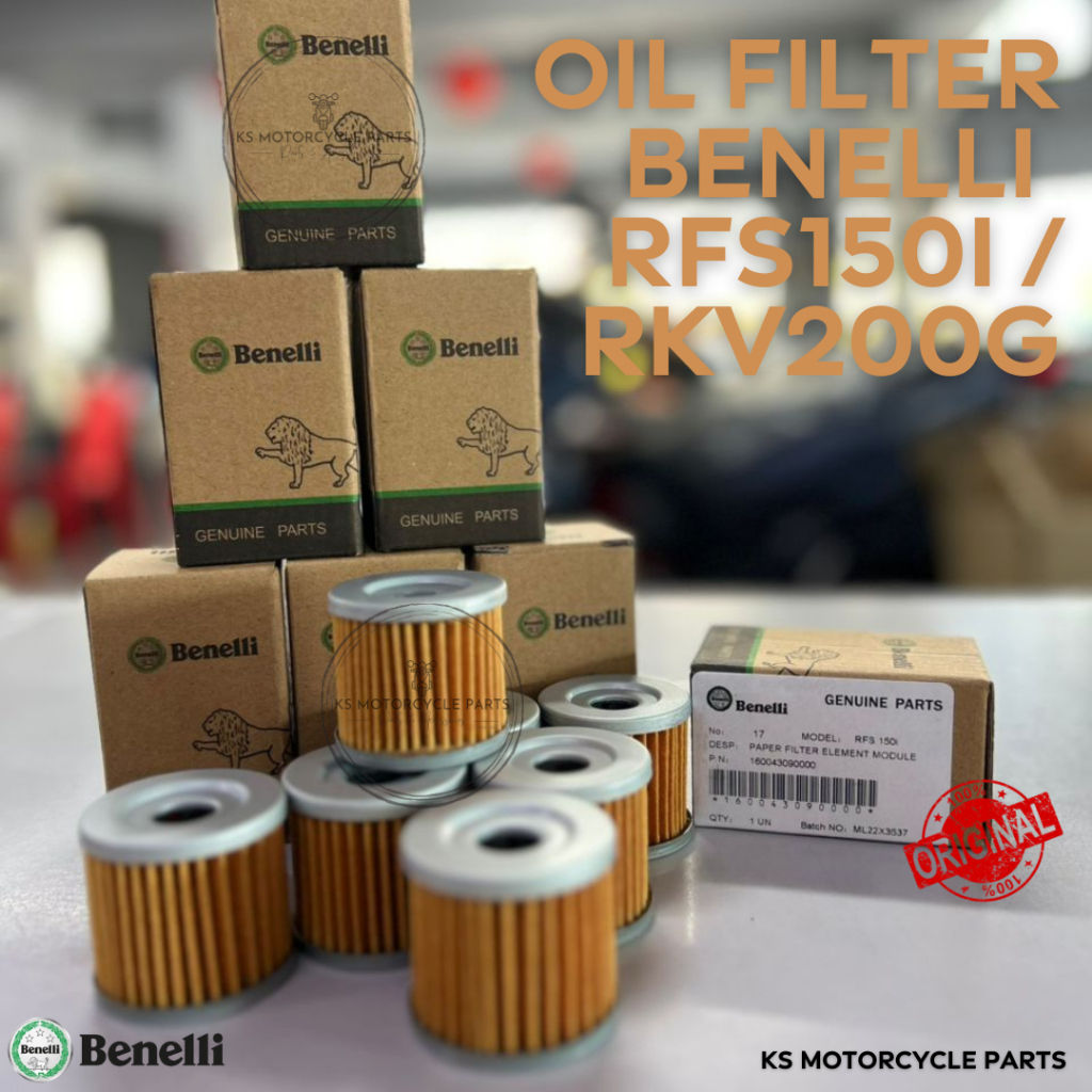 BENELLI RFS150i RKV200G OIL FILTER [100% Original] | Shopee Malaysia