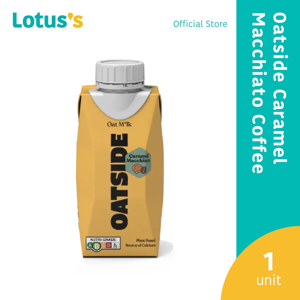 OATSIDE Caramel Macchiato Coffee Oat Milk 200ml- Creamy, Lactose Free ...