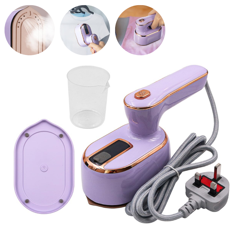 Steam lron 1000W Handheld Mini Portable Rotatable Flat lron Travel Dry ...