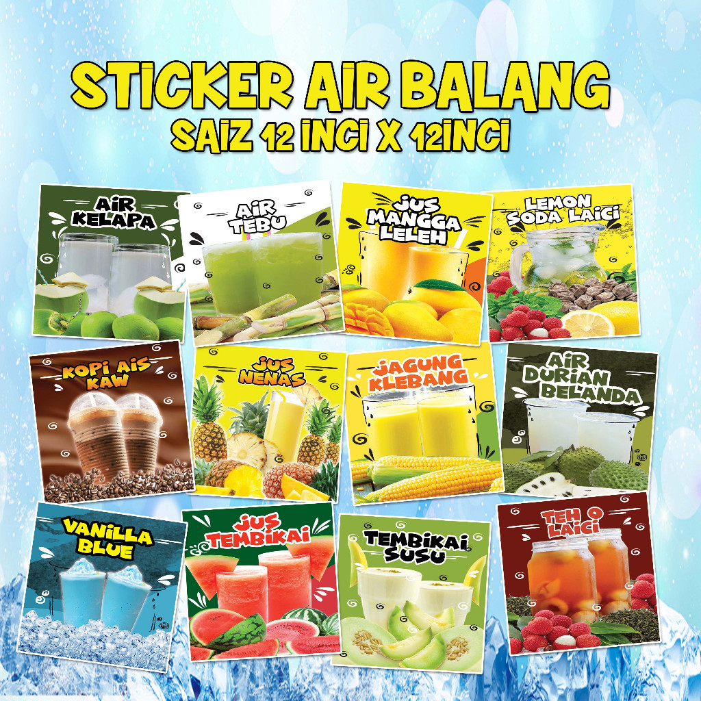 STICKER AIR BALANG MURAH | Shopee Malaysia