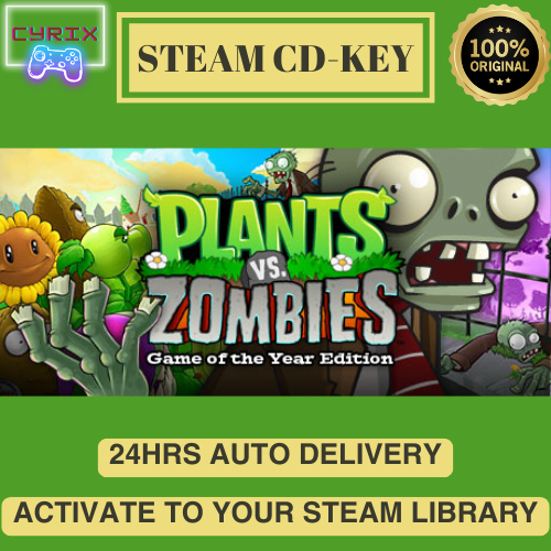 Plants vs. Zombies GOTY Edition [Auto delivery] (PC) Steam CD-Key ...
