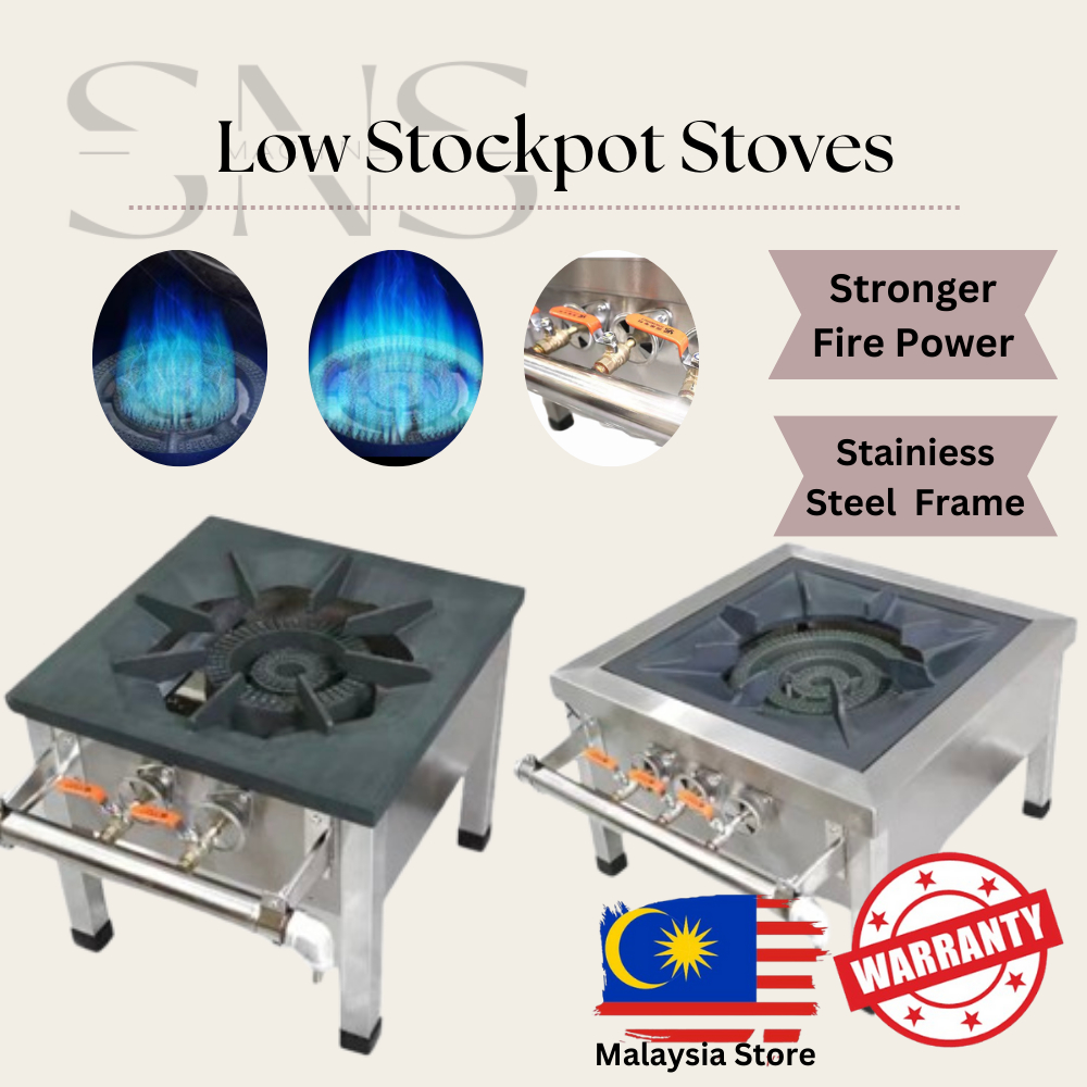 【Commercial Low Stockpot Stove】Single-Burner | Double-Ring / Triple ...