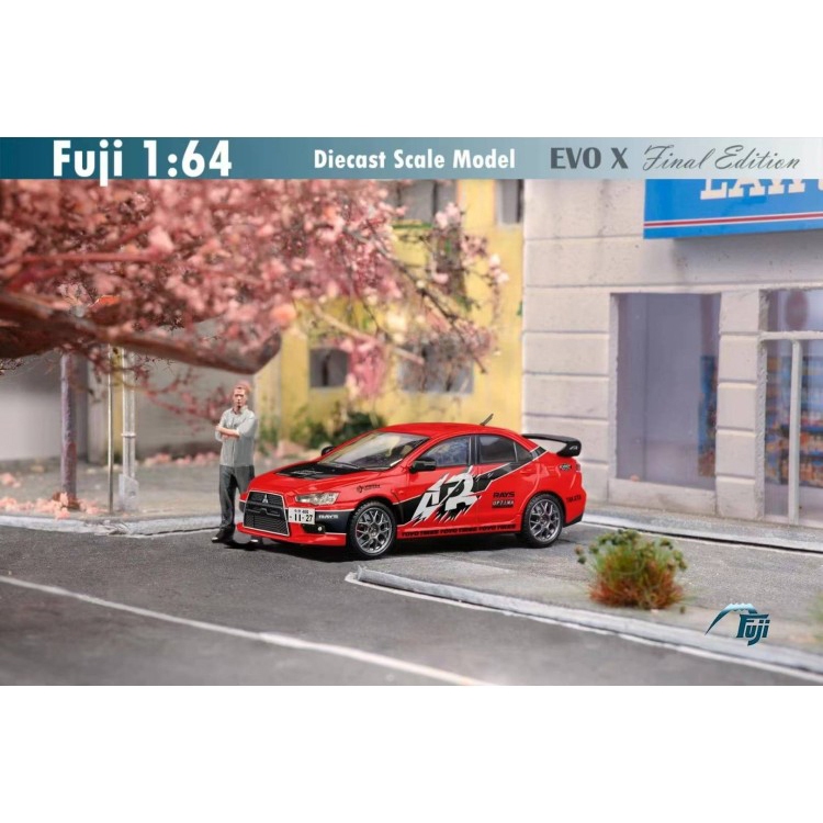 FUJI 1/64 MITSUBISHI LANCER EVO X FINAL EDITION FNF RED | Shopee Malaysia