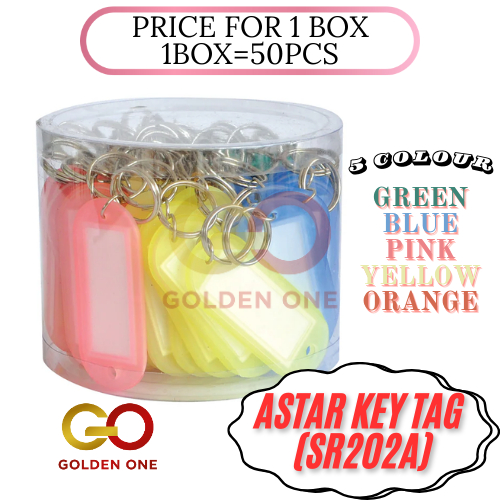 【1BOX=50PCS ! ! !】ASTAR Key Tag / Key Holder / Key Chain with Ring Key (SR202A) (Price for 1Box ...