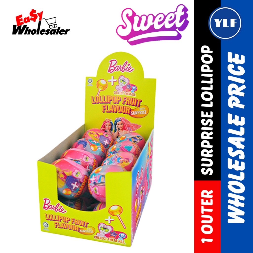 BARBIE LOLLIPOP FRUIT FLAVOUR WITH SURPRISE Wholesale Price ! | Shopee ...