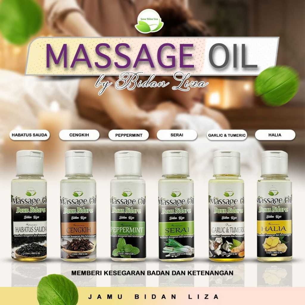 Massage Oil Bidan Liza / Minyak Urut Aromaterapi 115ml | Shopee Malaysia