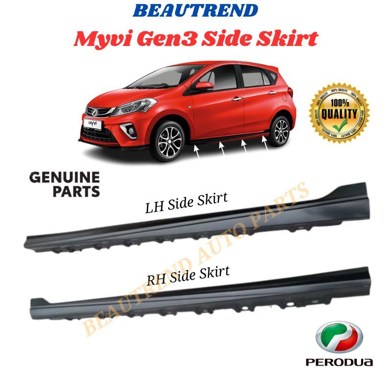Perodua Myvi G3 Gen3 Side Skirt Original Bodykit Tepi Spoiler Lip Lips ...