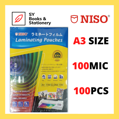 NISO A3 Laminating Film / Laminate Film / Plastik Laminate A3 100 ...