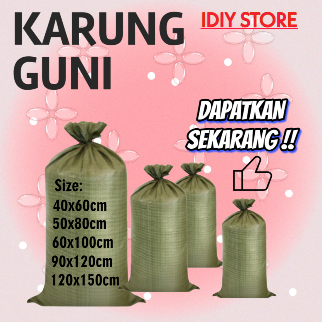 Extra Large PP Woven Karung Guni Plastic Guni Besar Courier Storage ...