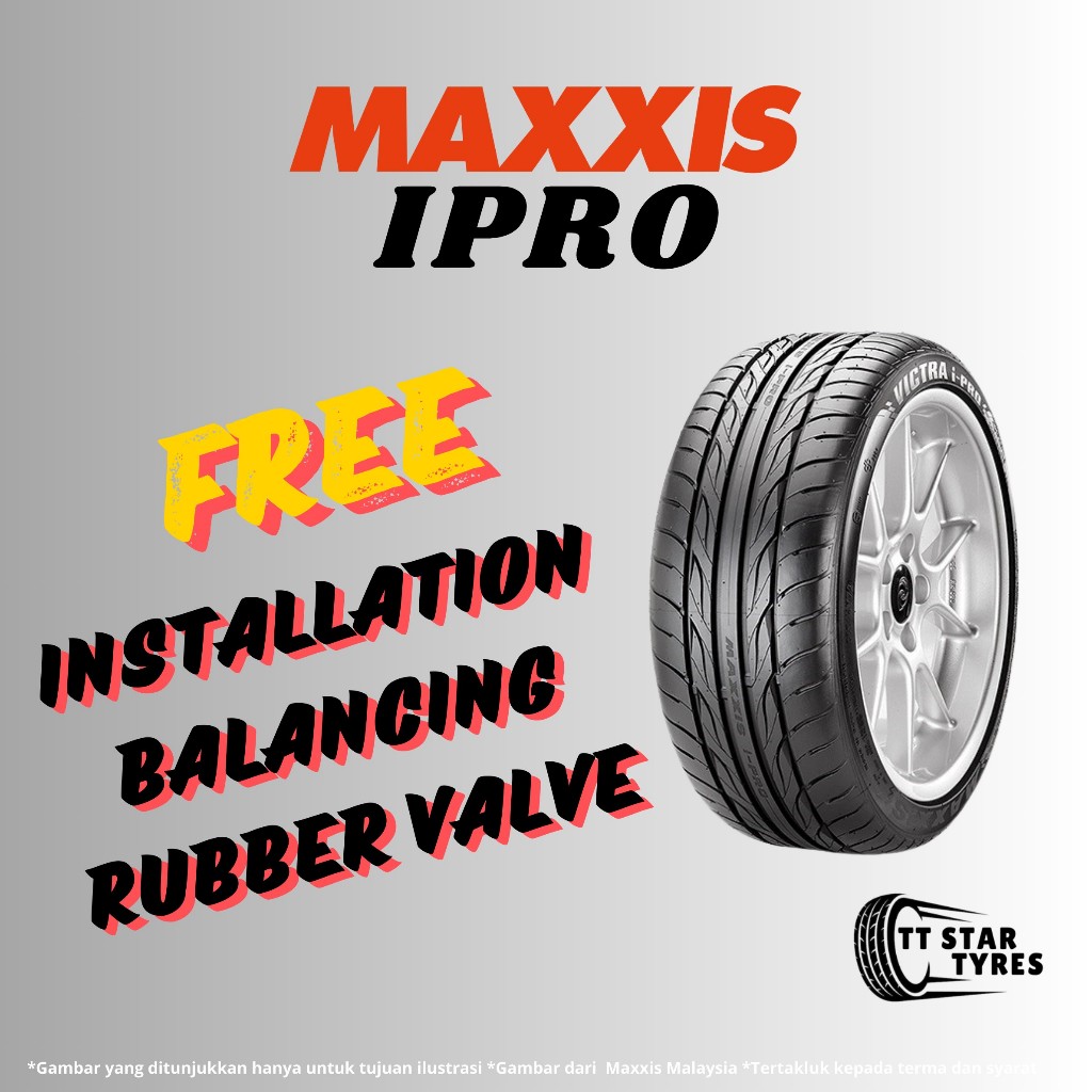 [Installation Provided] 195/50R15 IPRO Maxxis YEAR 2025 | Shopee Malaysia