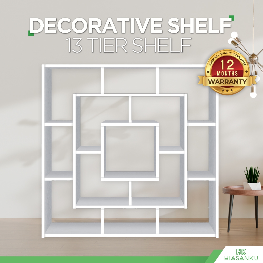 HK Wooden Decorative Divider/Partition Shelf/Open Back Bookcase Divider ...