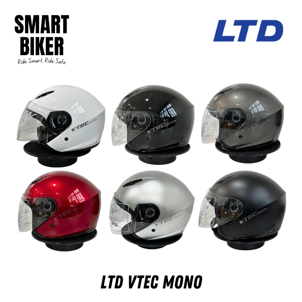 LTD VTEC Mono Helmet Motorcycle 100% Original SIRIM Approved JPJ Lulus ...