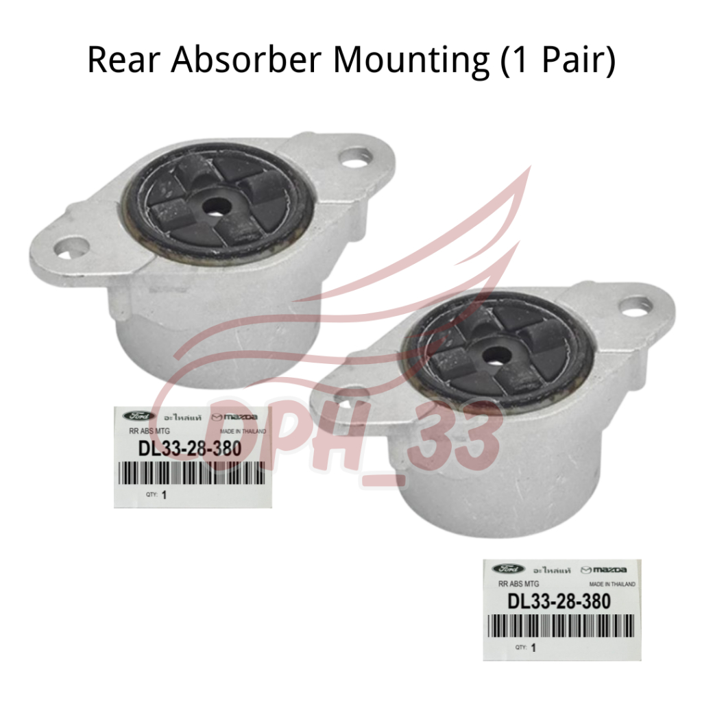 Rear Absorber Mounting for Mazda 2 DE Demio (2007-2014) / Ford Fiesta (2009-2020) DL33-28-380 ...