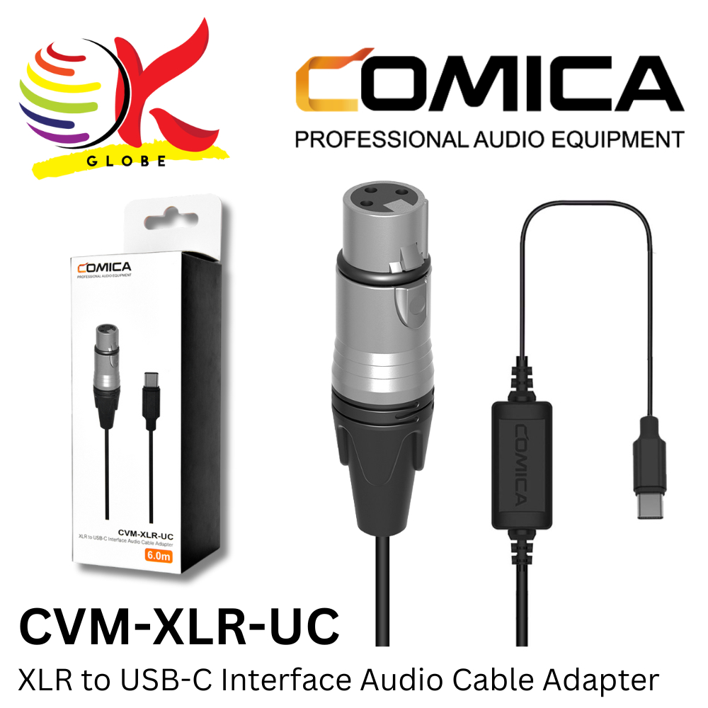 COMICA CVM-XLR-UC XLR TO USB-C INTERFACE AUDIO CABLE ADAPTER WITH TPE ...