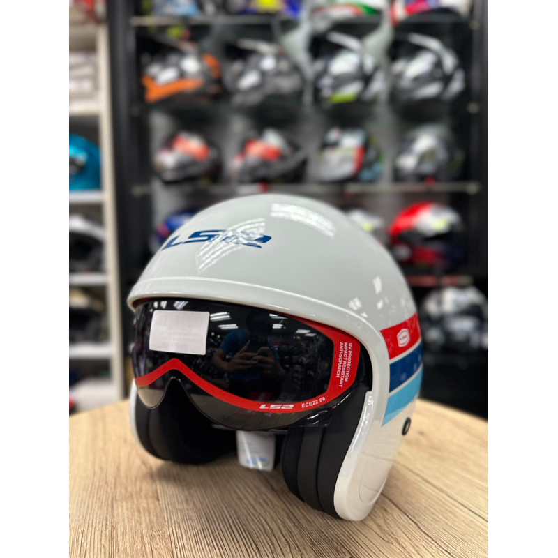 LS2 OF599 Spitfire II Open Face Helmet | Shopee Malaysia