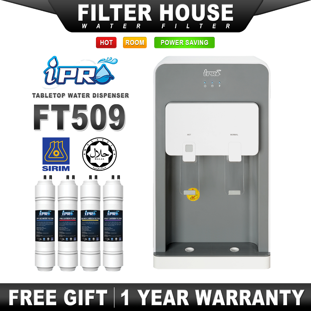 IPRO Water Dispenser Tabletop Hot Room 2 Suhu Penapis Air FT509 - 4 ...