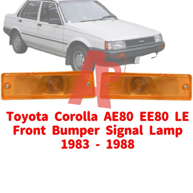 Toyota Corolla AE80 EE80 LE Front Bumper Signal Lamp 1983 - 1988 New ...