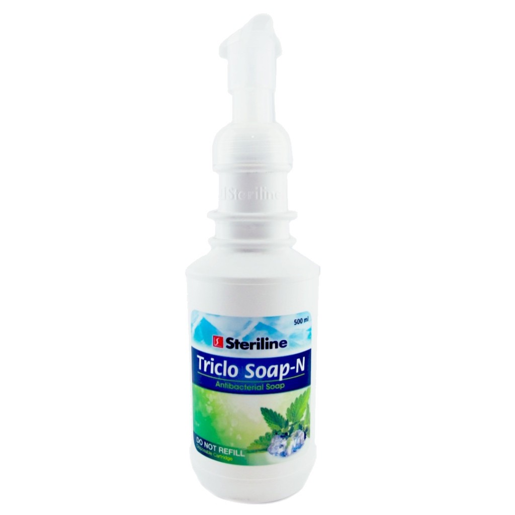 Steriline Triclo Soap-N Antibacterial Hand Soap 500mL Sanitizer ...