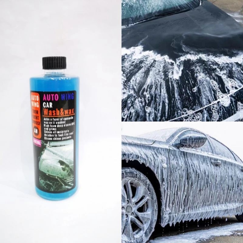 500ML Auto Wing Car Wash Shampoo Nano Wash Wax 2 in 1 High Quality ...