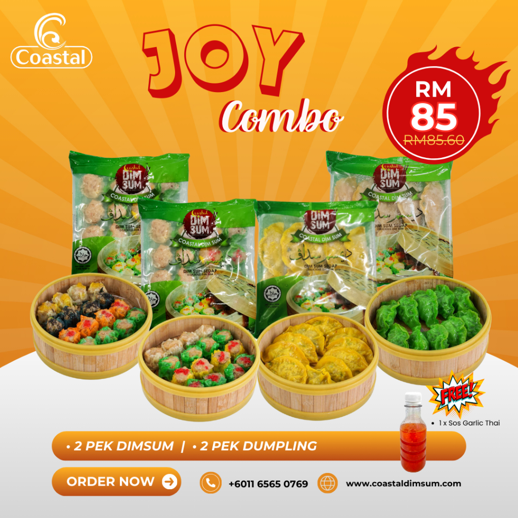 Coastal Dim Sum - Joy Combo - 4 pek (2 Dim Sum + 2 Dumpling) | Shopee ...