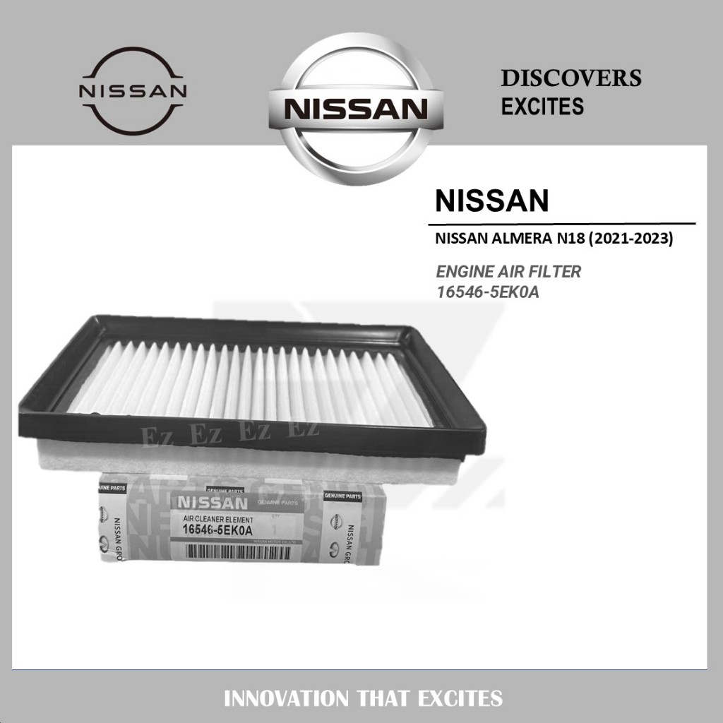 16546-5EK0A - ENGINE AIR FILTER FOR NISSAN ALMERA N18 1.0 TURBO 2019 ...