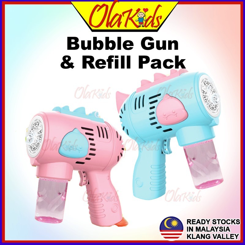 OLAKIDS Bubbles Gun Toy Kids Bubble Gun Bubble Refill Permainan Senapan ...