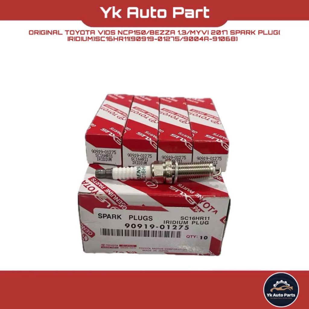 ORIGINAL TOYOTA VIOS NCP150/BEZZA 1.3/MYVI 2017 SPARK PLUG(IRIDIUM ...