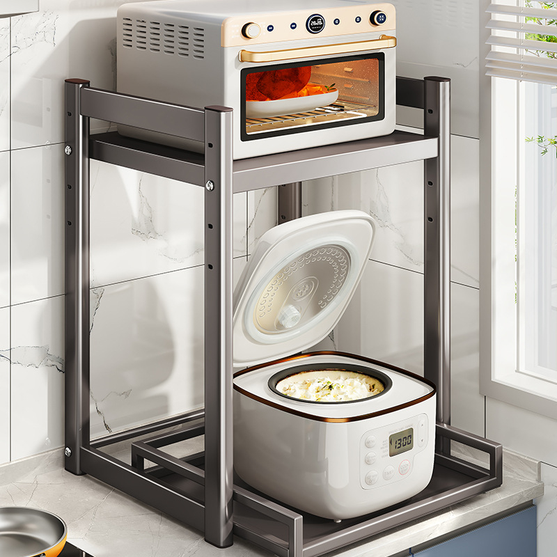 Multi-Functional Kitchen Countertop Microwave Oven Storage Rack Layered ...