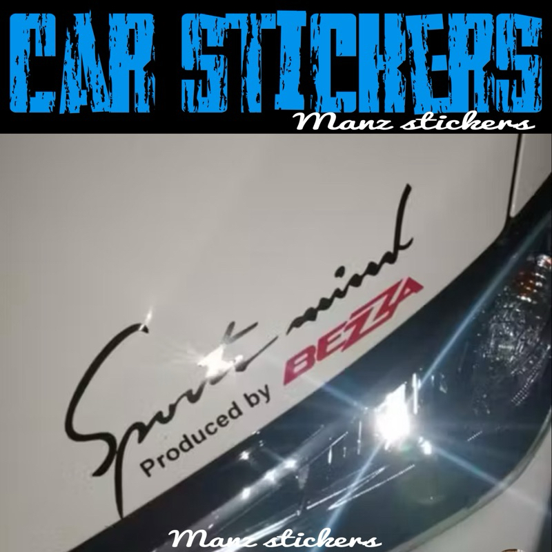 STICKER SPORT MIND PERODUA BEZZA / CAR STICKER SPORTMIND PERODUA BEZZA ...