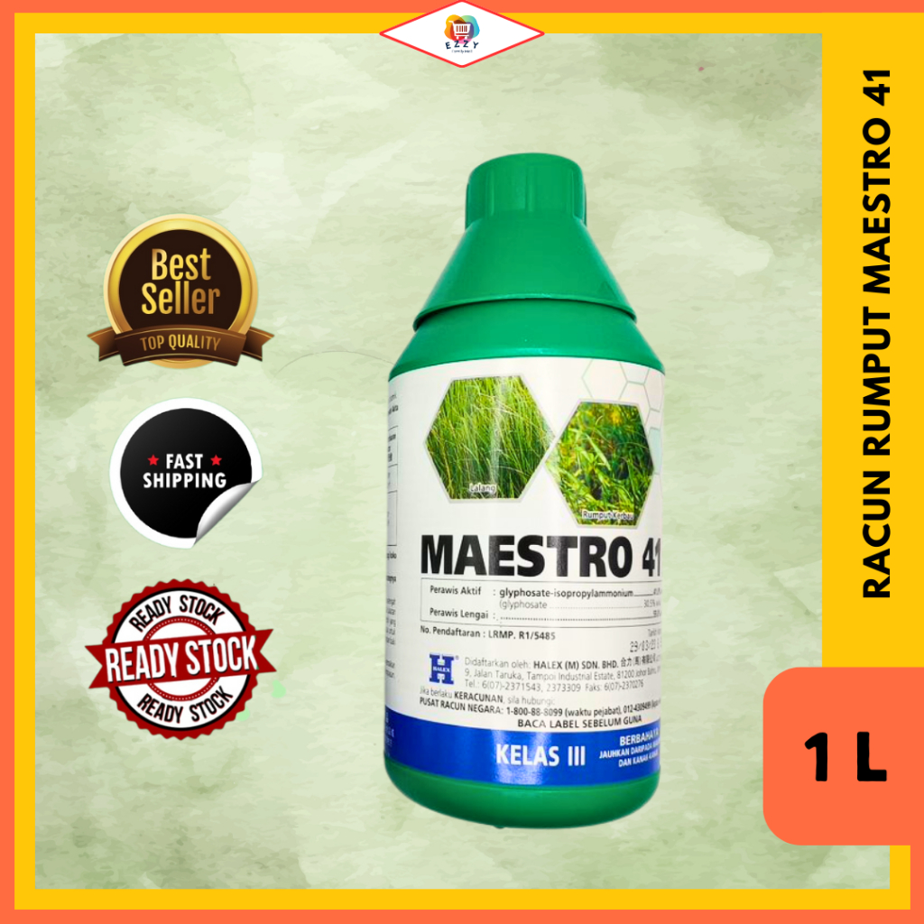 HALEX Racun Rumput Maestro 41 Glyphosate 41% 1L efektif menghapus ...